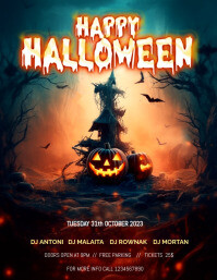 Halloween Ghost Tour Flyer Template | PosterMyWall