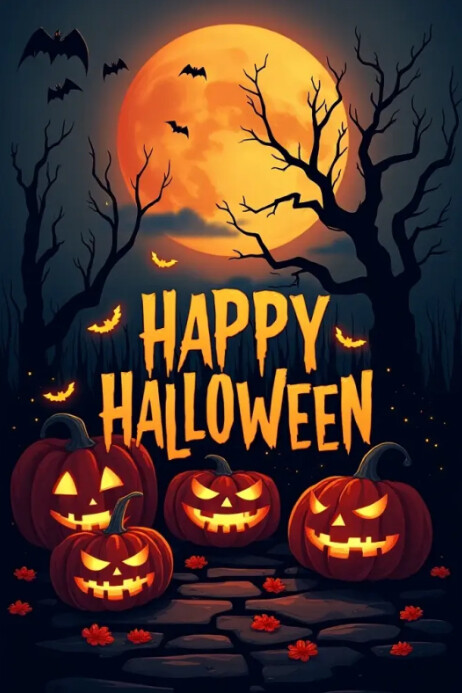Halloween design Template | PosterMyWall