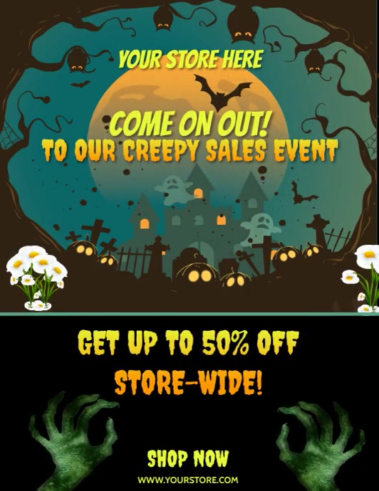 HALLOWEEN STORE SALE Template | PosterMyWall