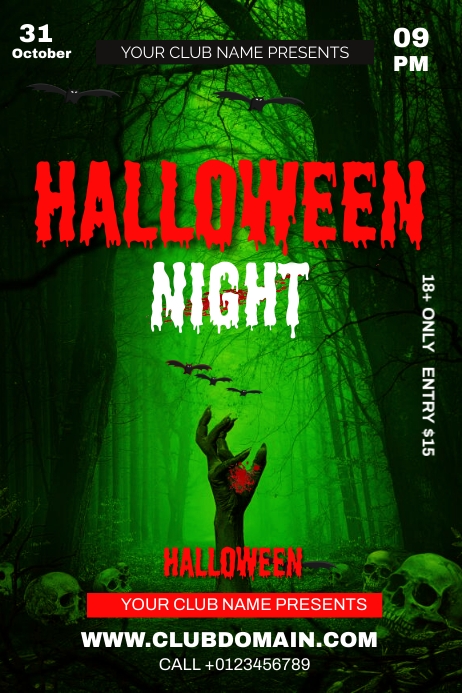 HALLOWEEN Template | PosterMyWall