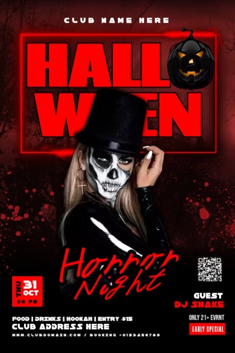 HALLOWEEN Template | PosterMyWall
