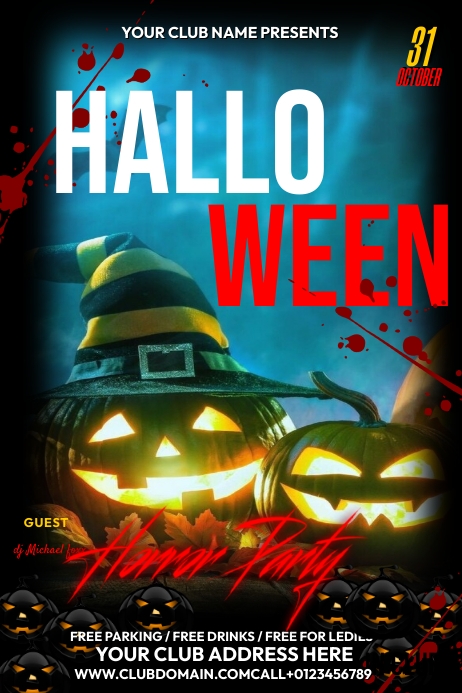 HALLOWEEN Template | PosterMyWall