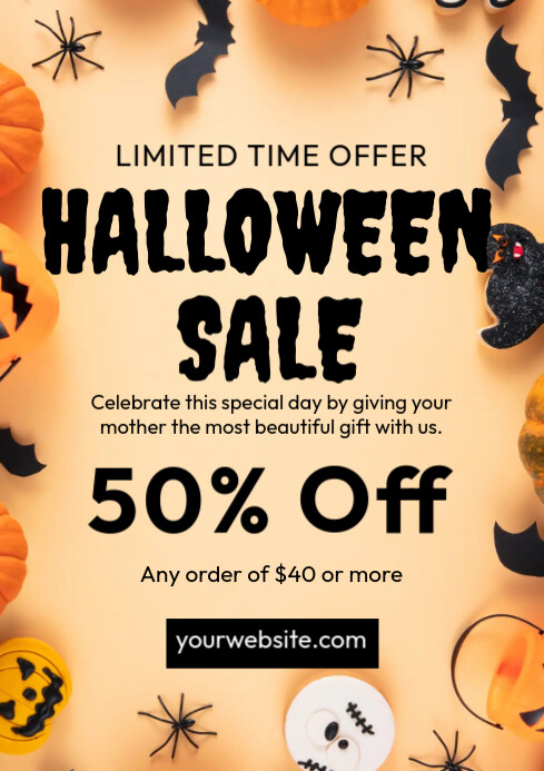 Plantilla de Halloween Discount | PosterMyWall