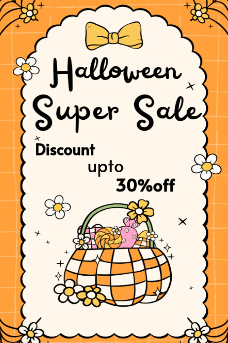 Halloween discount sale poster Template | PosterMyWall