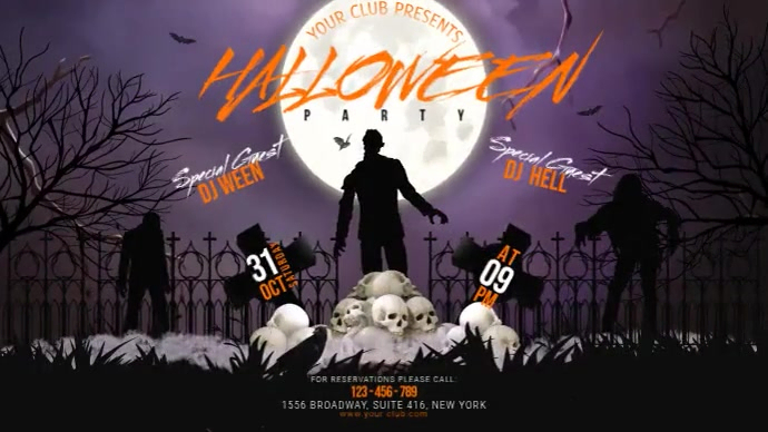 Halloween Display Template | PosterMyWall