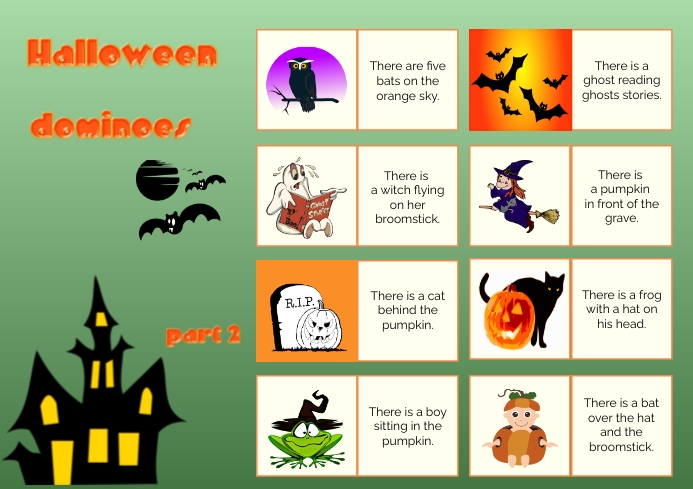 Modèle Halloween dominoes 2 | PosterMyWall