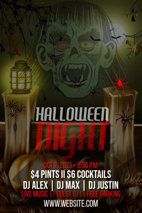 Copy of Halloween Event Party Poster Template | PosterMyWall