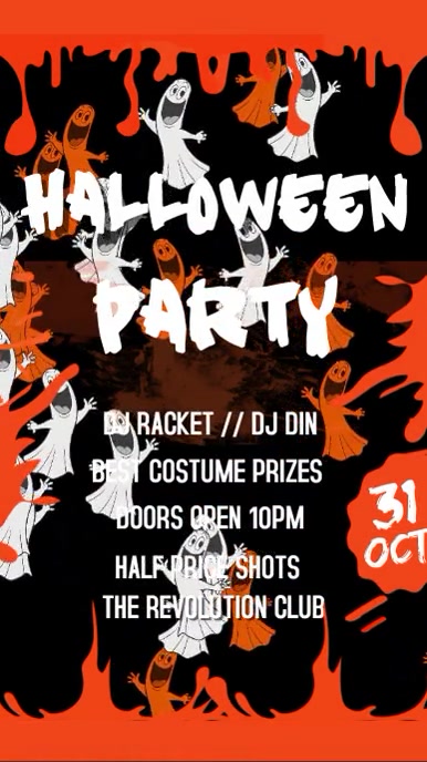 Halloween Event Party Template | PosterMyWall
