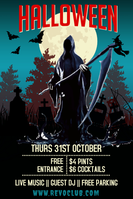 Halloween Event Party Template | PosterMyWall