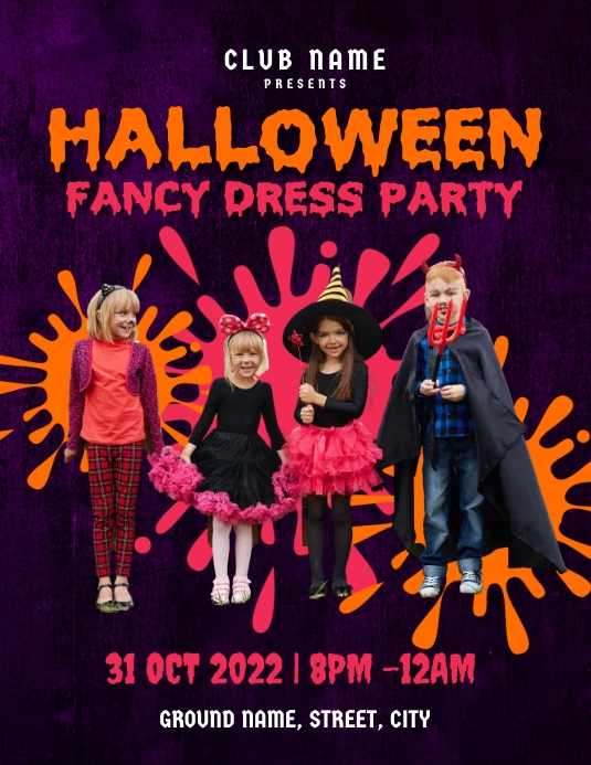Halloween fancy dress party Template | PosterMyWall