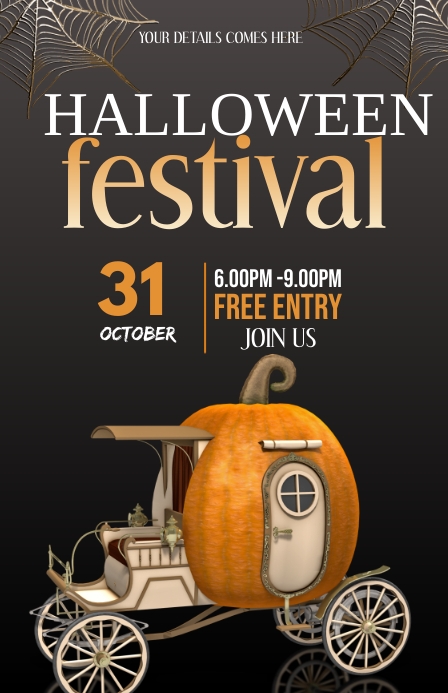 Copy of halloween festival poster | PosterMyWall