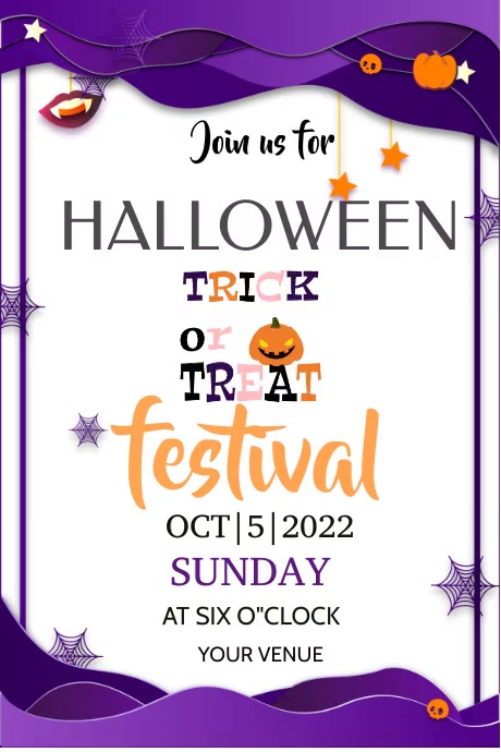 halloween festival poster Template | PosterMyWall