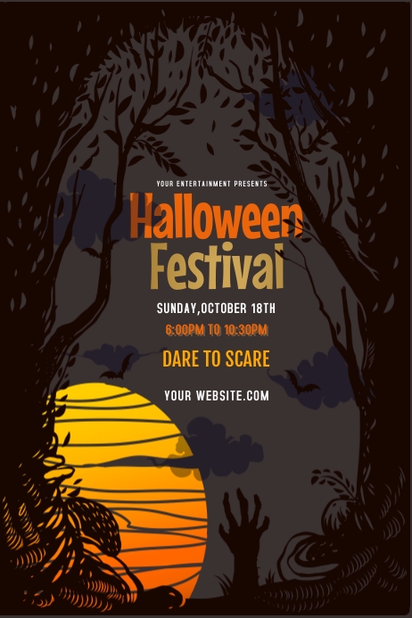 halloween festival poster Template | PosterMyWall