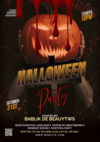 Spooky flyer/Haunting flyer/Halloween flyer Template | PosterMyWall