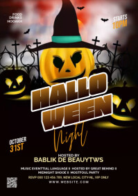 Spooky flyer/Haunting flyer/Halloween flyer Template | PosterMyWall