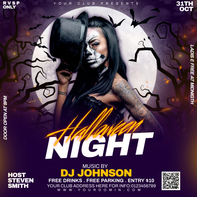 Halloween flyer Template | PosterMyWall