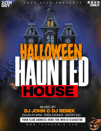 Halloween Ghost Tour Flyer Template | PosterMyWall