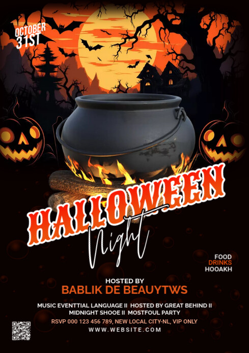 Plantilla de Halloween Flyer | PosterMyWall