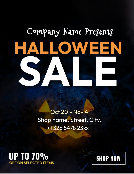 HALLOWEEN FLYER Template | PosterMyWall