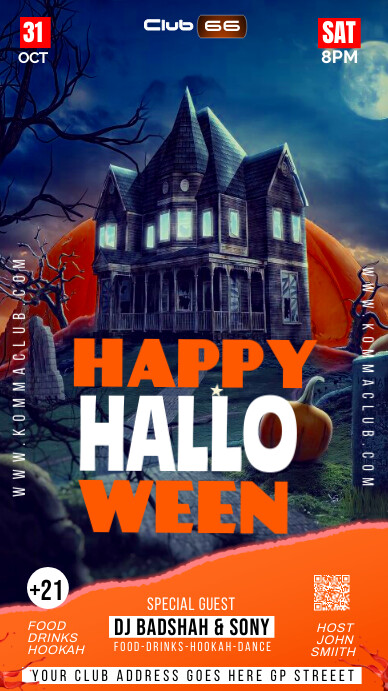 Plantilla de Halloween Flyers | PosterMyWall