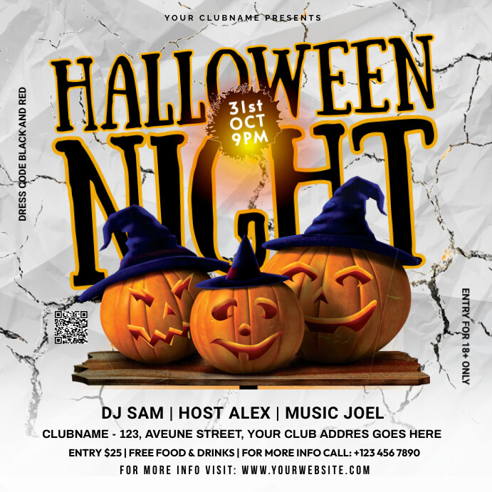 Halloween Flyers Template | PosterMyWall