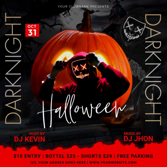 Halloween Flyers Template | PosterMyWall