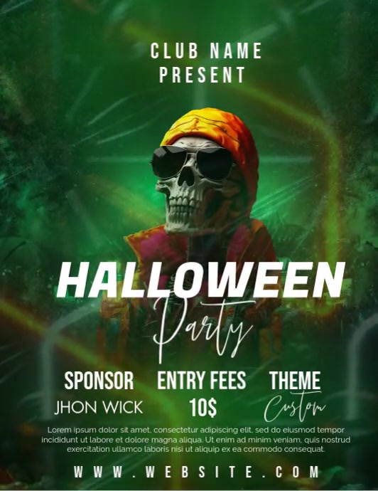 Halloween flyers Template | PosterMyWall