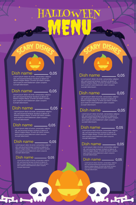 Halloween Food Flyers Template | PosterMyWall