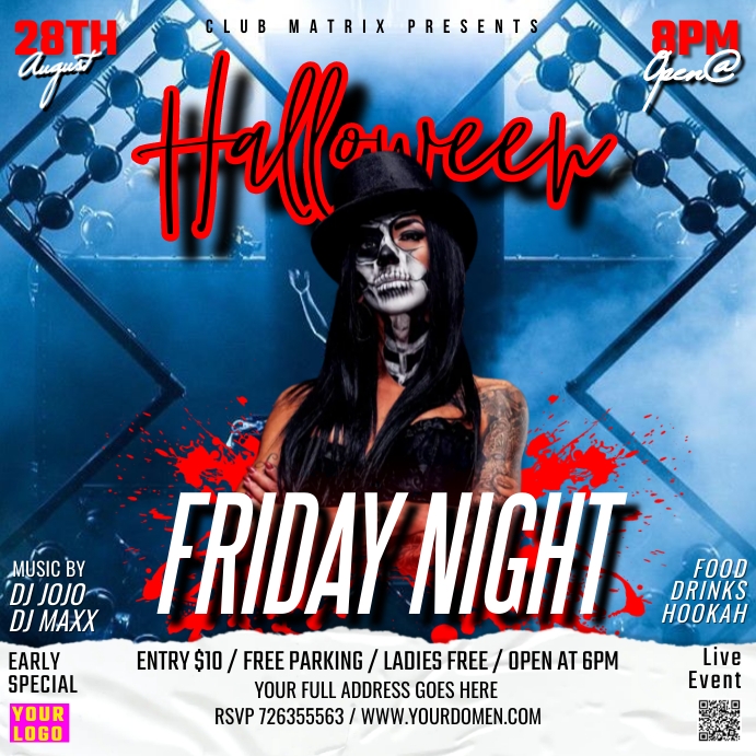 Halloween friday night Template | PosterMyWall