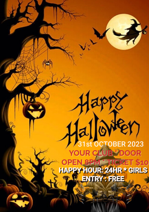 Halloween fryer (1) Template | PosterMyWall