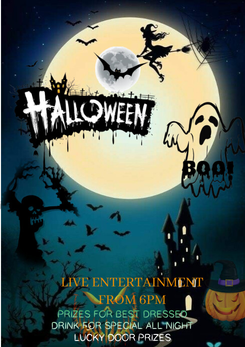 Halloween fryer Template | PosterMyWall