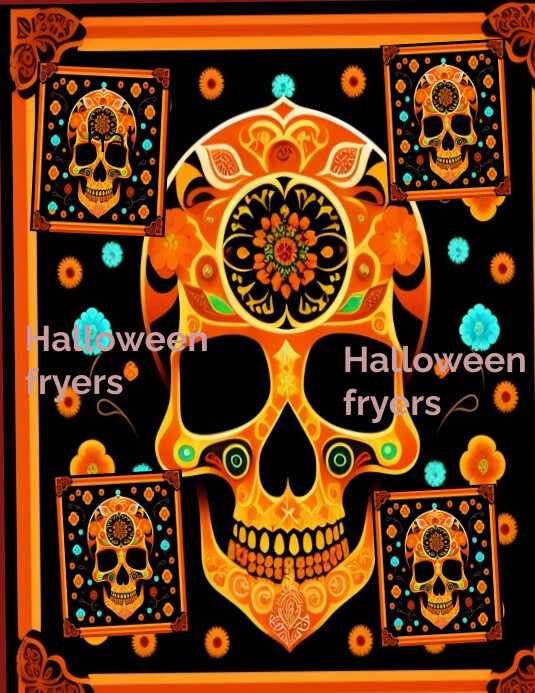 Halloween fryers Template | PosterMyWall