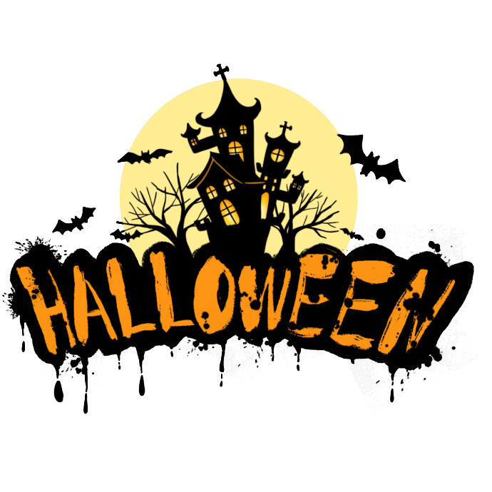 Plantilla de Halloween Ghost House Logo | PosterMyWall