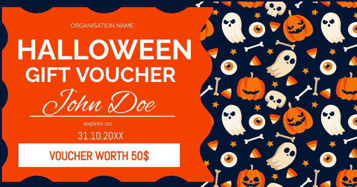 halloween gift voucher Template | PosterMyWall