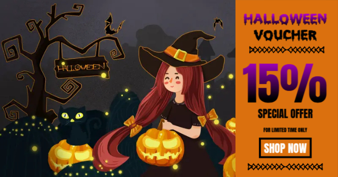 Halloween Gift Voucher Template | PosterMyWall