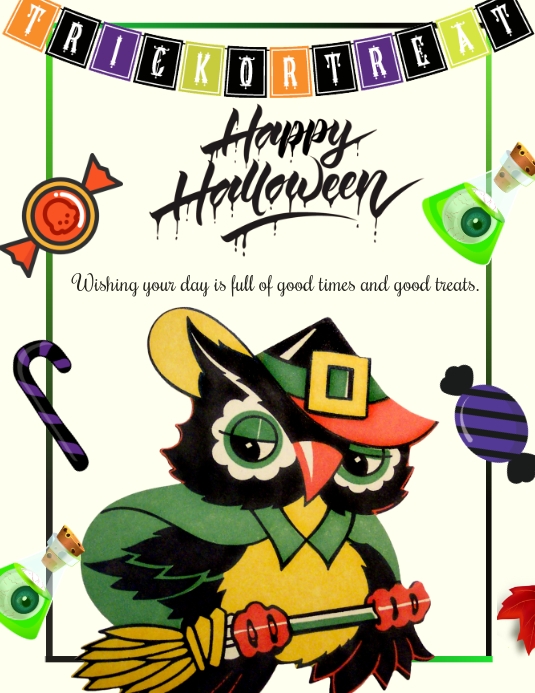 halloween greeting card Template | PosterMyWall