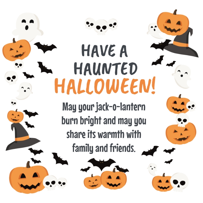 halloween greeting card Template | PosterMyWall