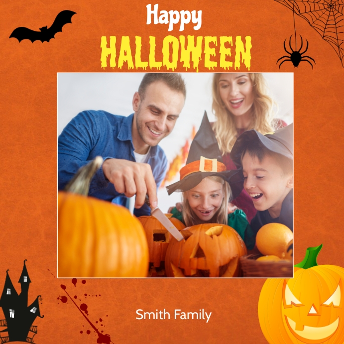 Halloween Greeting Post Template | PosterMyWall