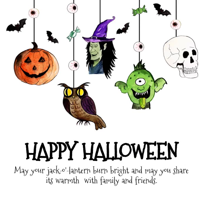Halloween Greeting Template | PosterMyWall