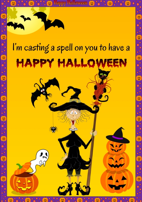 Halloween greetings template | PosterMyWall