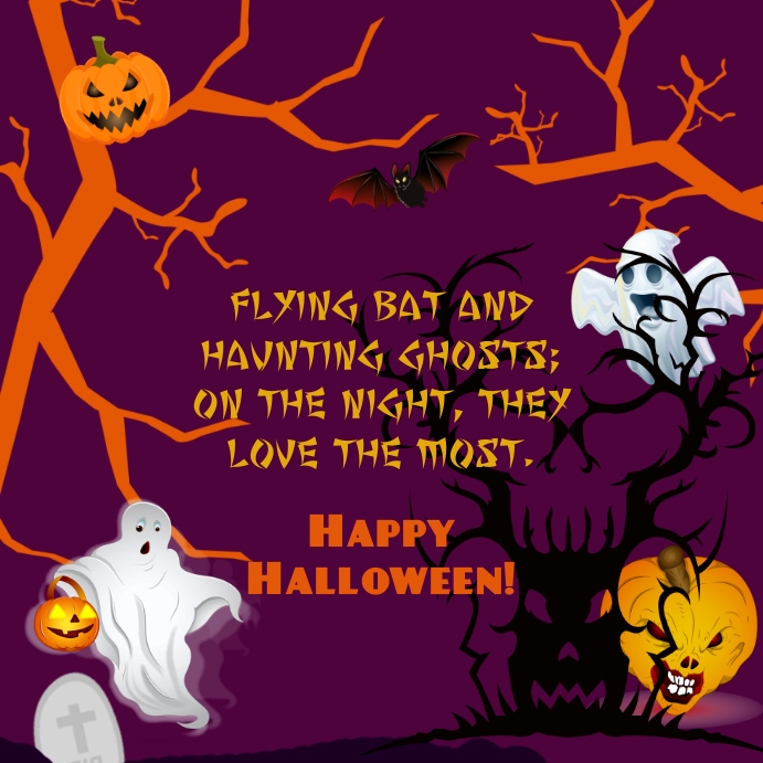 Halloween greetings template | PosterMyWall