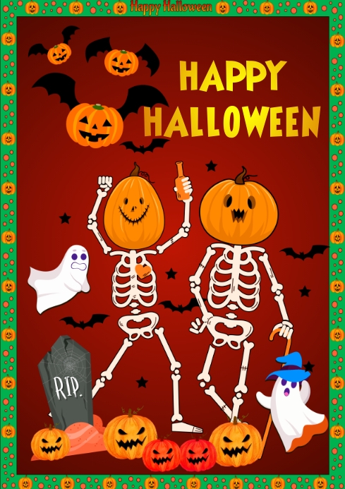 Halloween greetings template | PosterMyWall