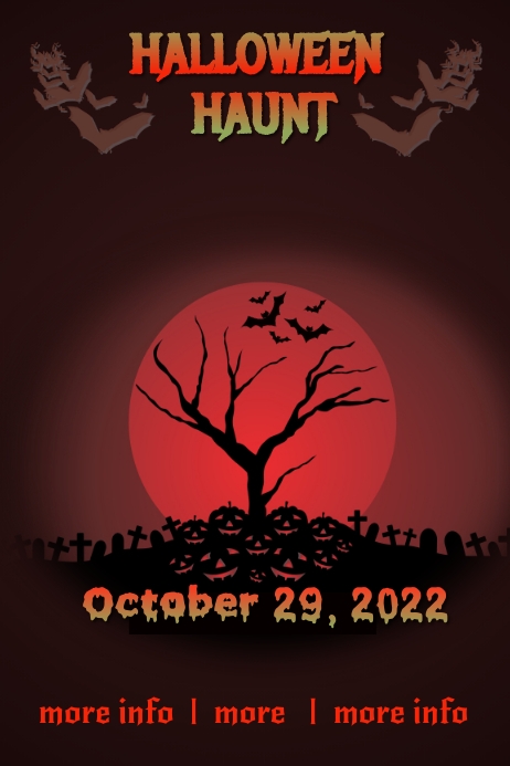 Halloween Haunt Templat | PosterMyWall