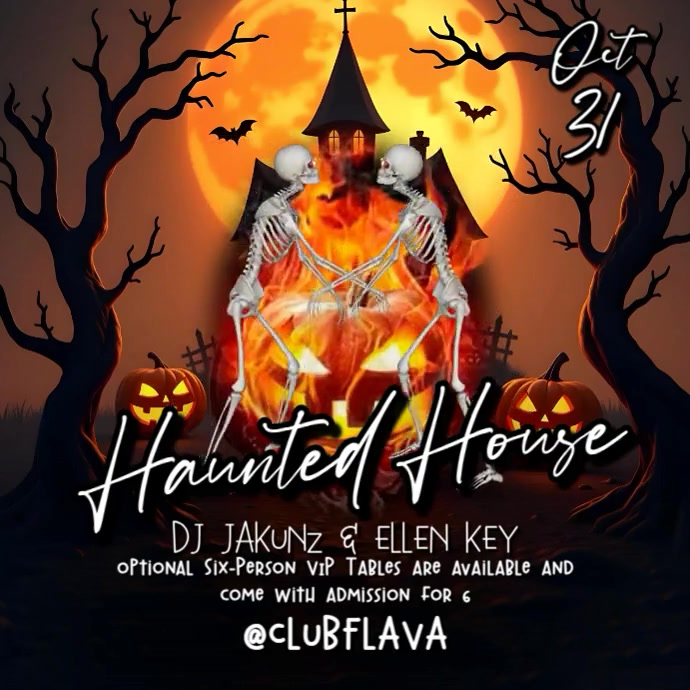 halloween haunted house Template | PosterMyWall