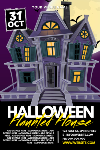 Haunted House Poster Template | PosterMyWall
