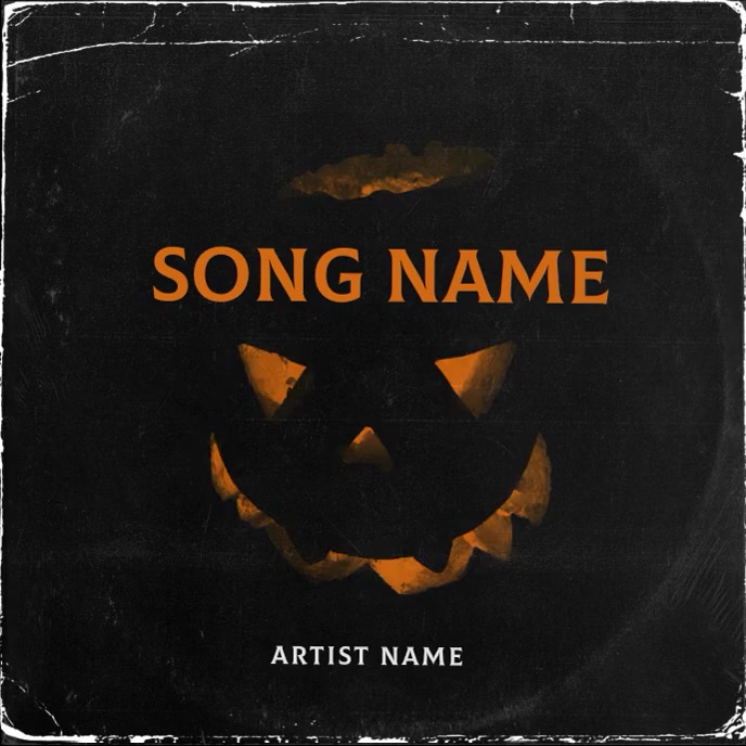 halloween horror Album cover Art template | PosterMyWall