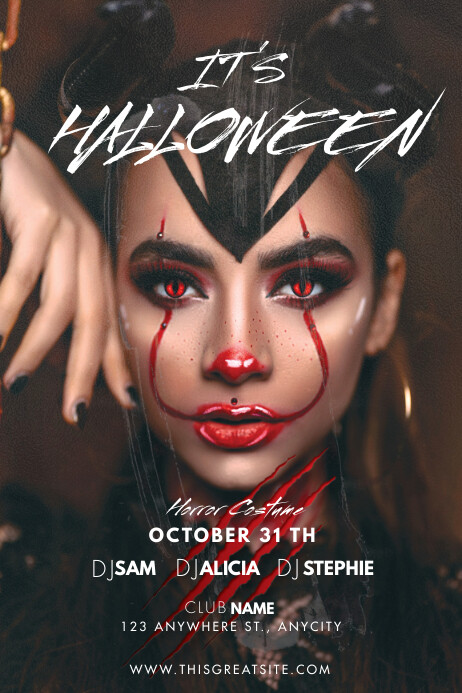 Halloween Horror Custome Template | PosterMyWall
