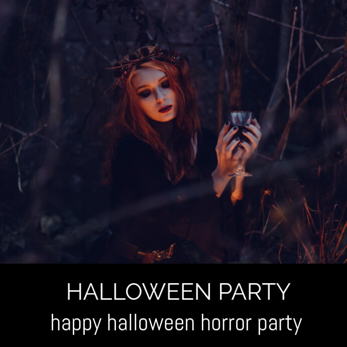 Plantilla de Halloween Horror Instagram Post | PosterMyWall