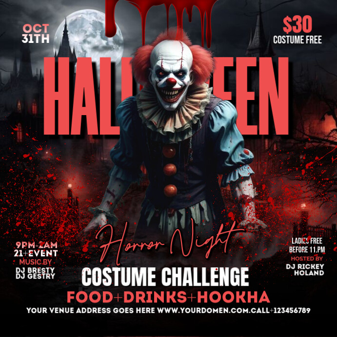 Halloween horror night Template | PosterMyWall