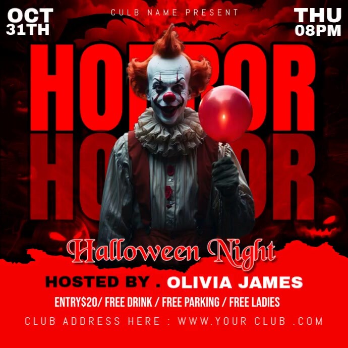 Halloween horror night Template | PosterMyWall